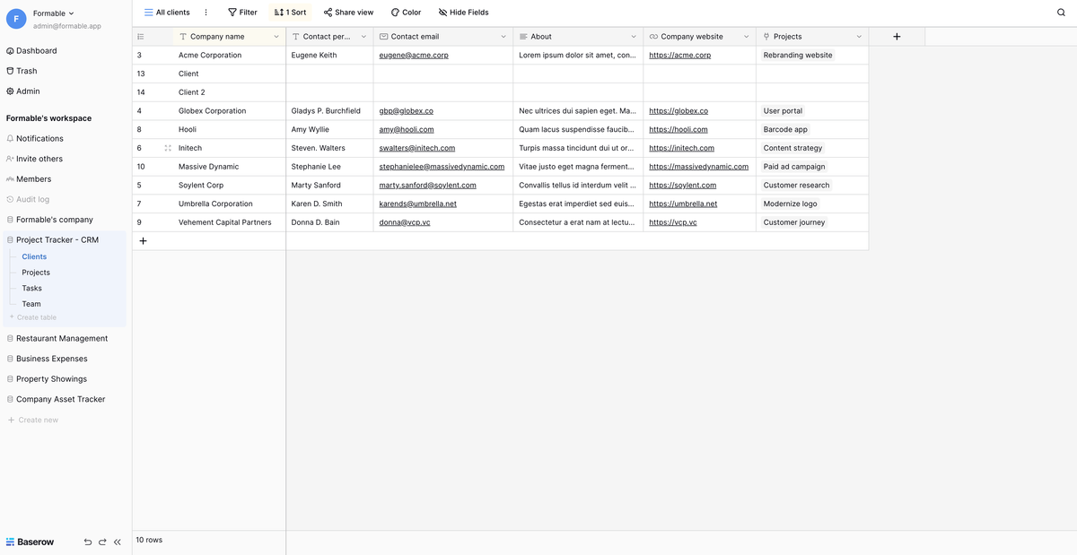 Baserow: Empowering Small Businesses with No-Code Database Solutions
